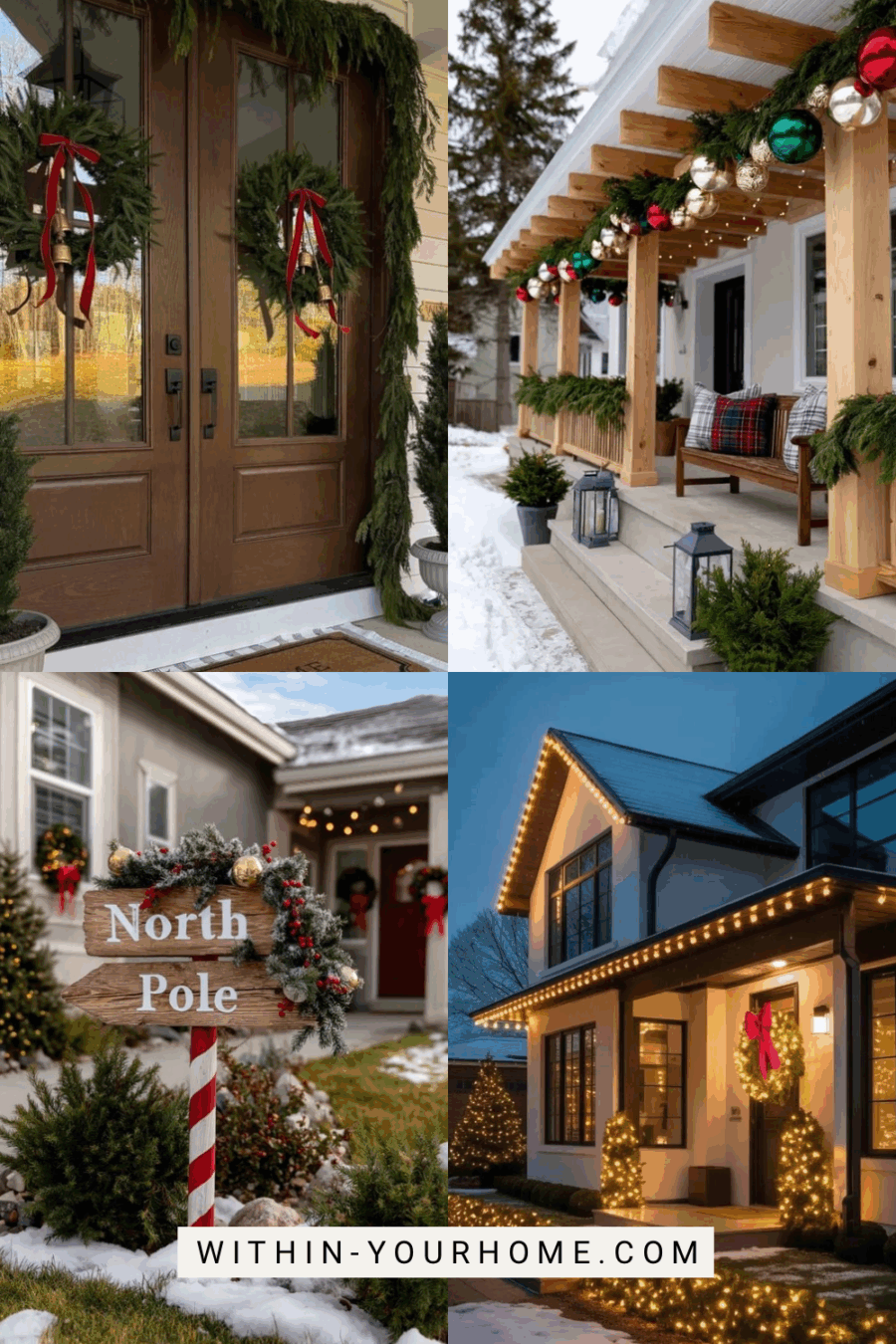 22 Simple Outdoor Christmas Decor Ideas to Make Your Home Shine ...